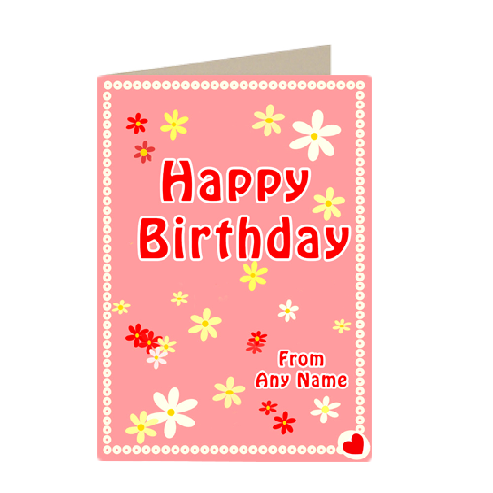 Send Happy Birthday Pink Card to Karachi - Personalized Gifts in ...